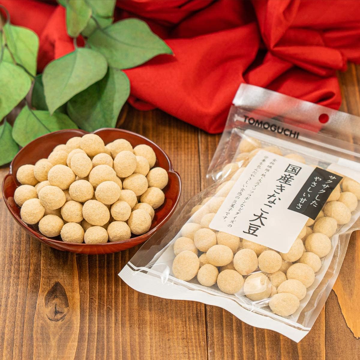 きなこ大豆 友口 国産 チャック付き袋435g 145g×3袋 お菓子 チャック袋 TOMOGUCHI もぐーぐ 新作通販