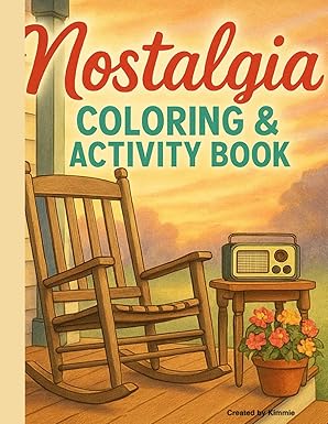 Amazon.com: The Nostalgia Coloring & Activity Book for Seniors: Vintage ...
