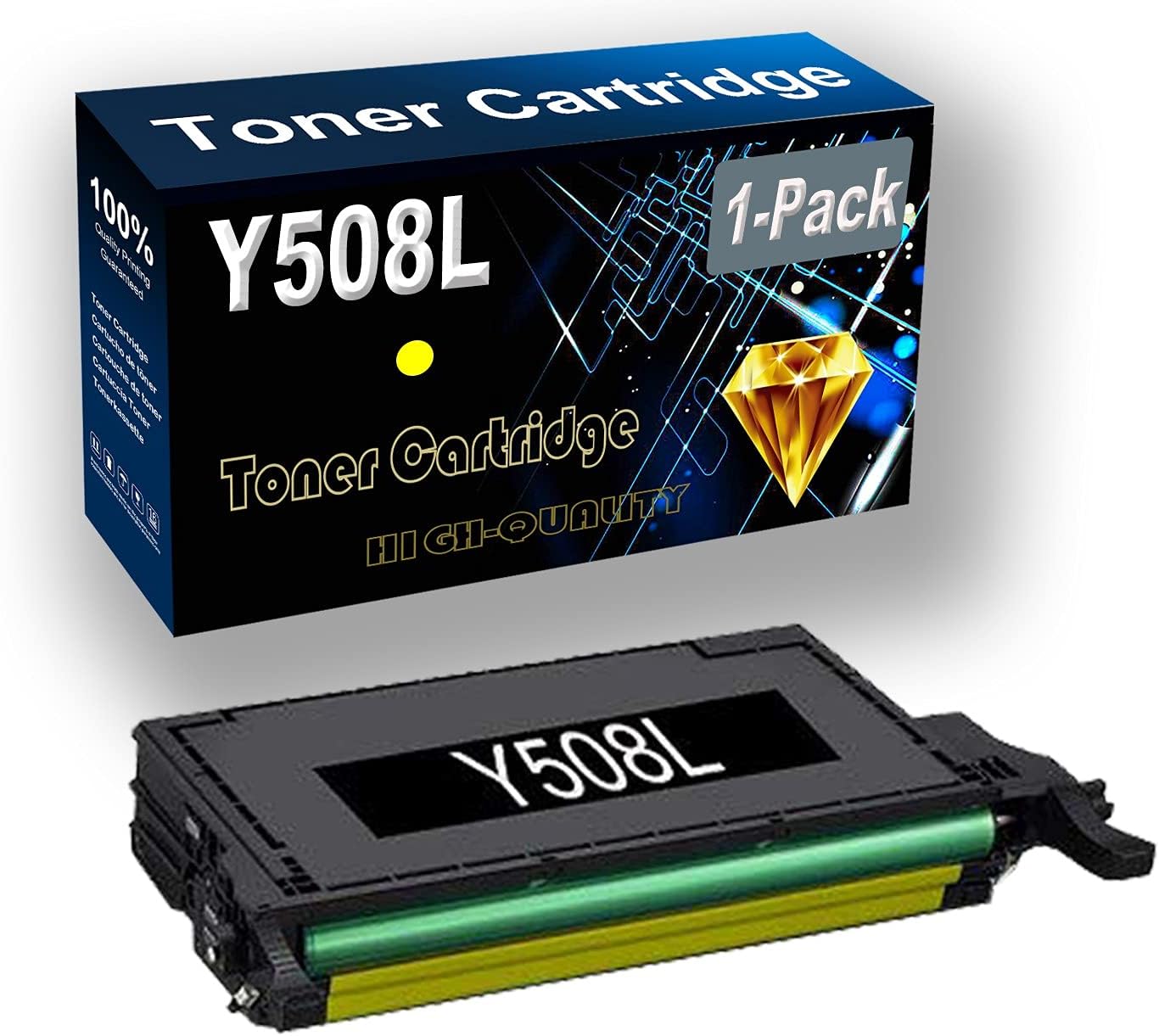 Amazon.com: Remanufactured Toner Cartridge Replacement for Samsung CLT508L CLT-508L | CLT-Y508L ...