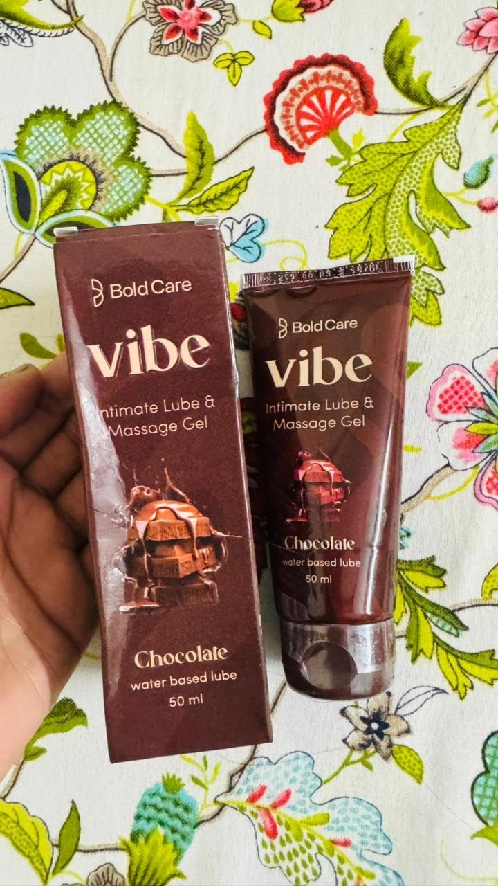 Bold Care Vibe Chocolate Water Based Lube [50 ml] with Aloe vera and ...