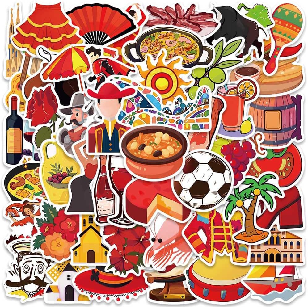 Amazon.com - Spanish Coat of Arms Sticker Decal Vinyl Spain Flag ESP ES ...