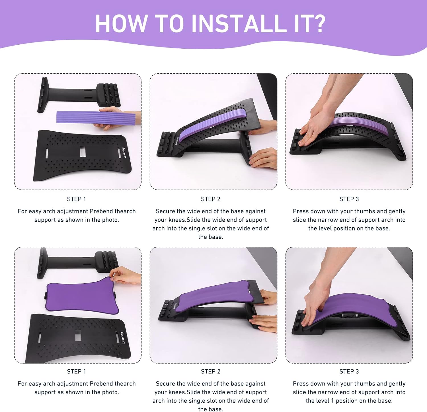 Buy Back Stretcher, Luxuring Back Pain Relief , Multi-Level Manual Back ...