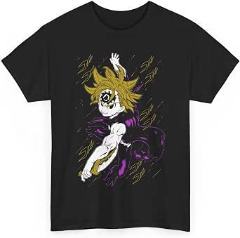 Meliodas Shirt Anime Dragon Manga Graphic Deadly Sins of Wrath ...