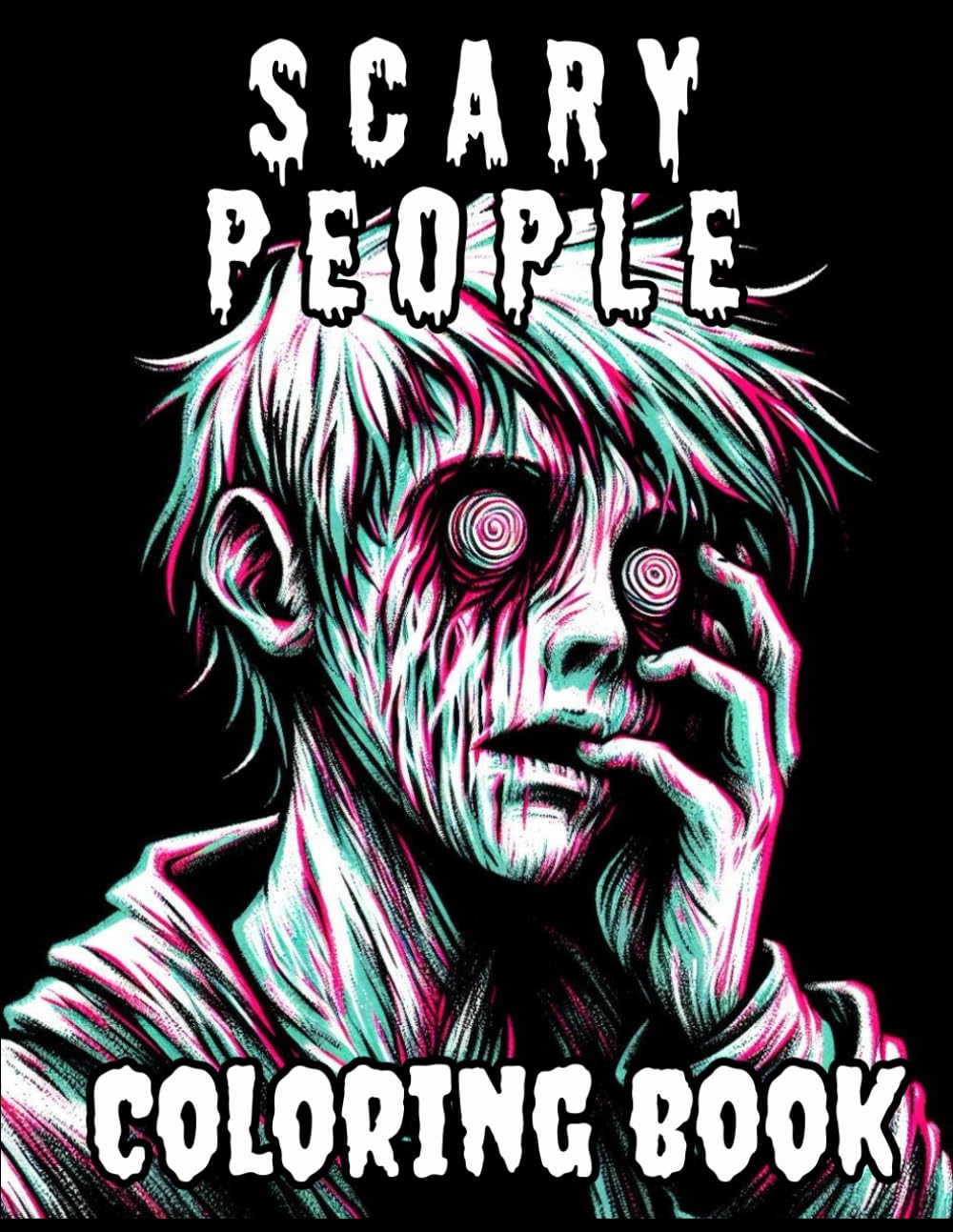 Amazon.com: Scary People Coloring Book: Faces of Fear Explore the Dark ...