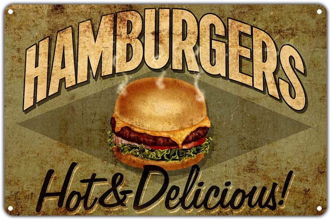 Retro Hamburger Art