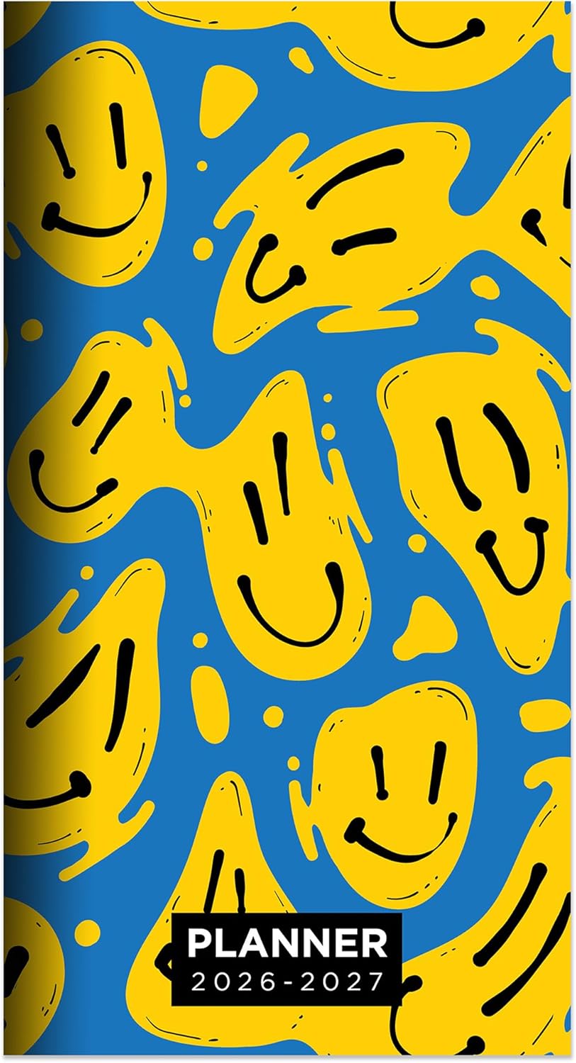 Petit agenda de poche mensuel 2026-2027 Smiley : Amazon.fr: Fournitures ...