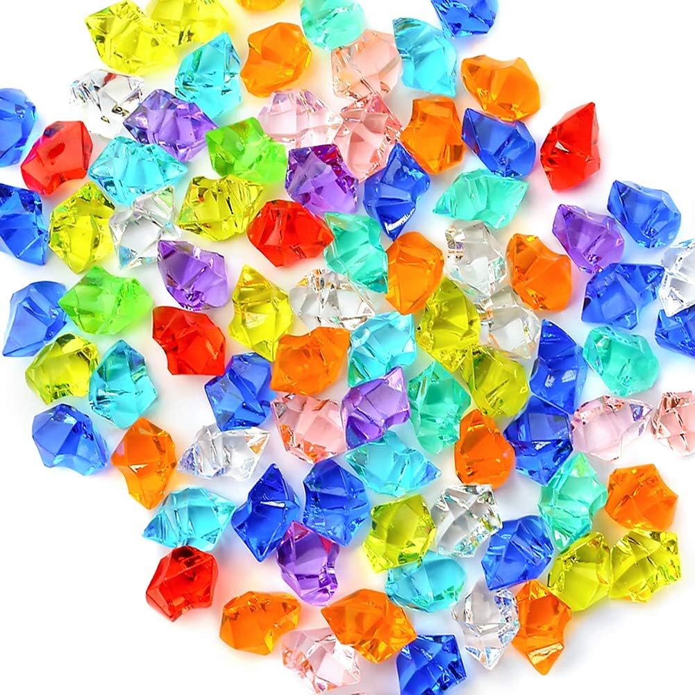 Amazon.com: DomeStar Premium Multicolored Fake Crushed Ice Rocks, 150 ...