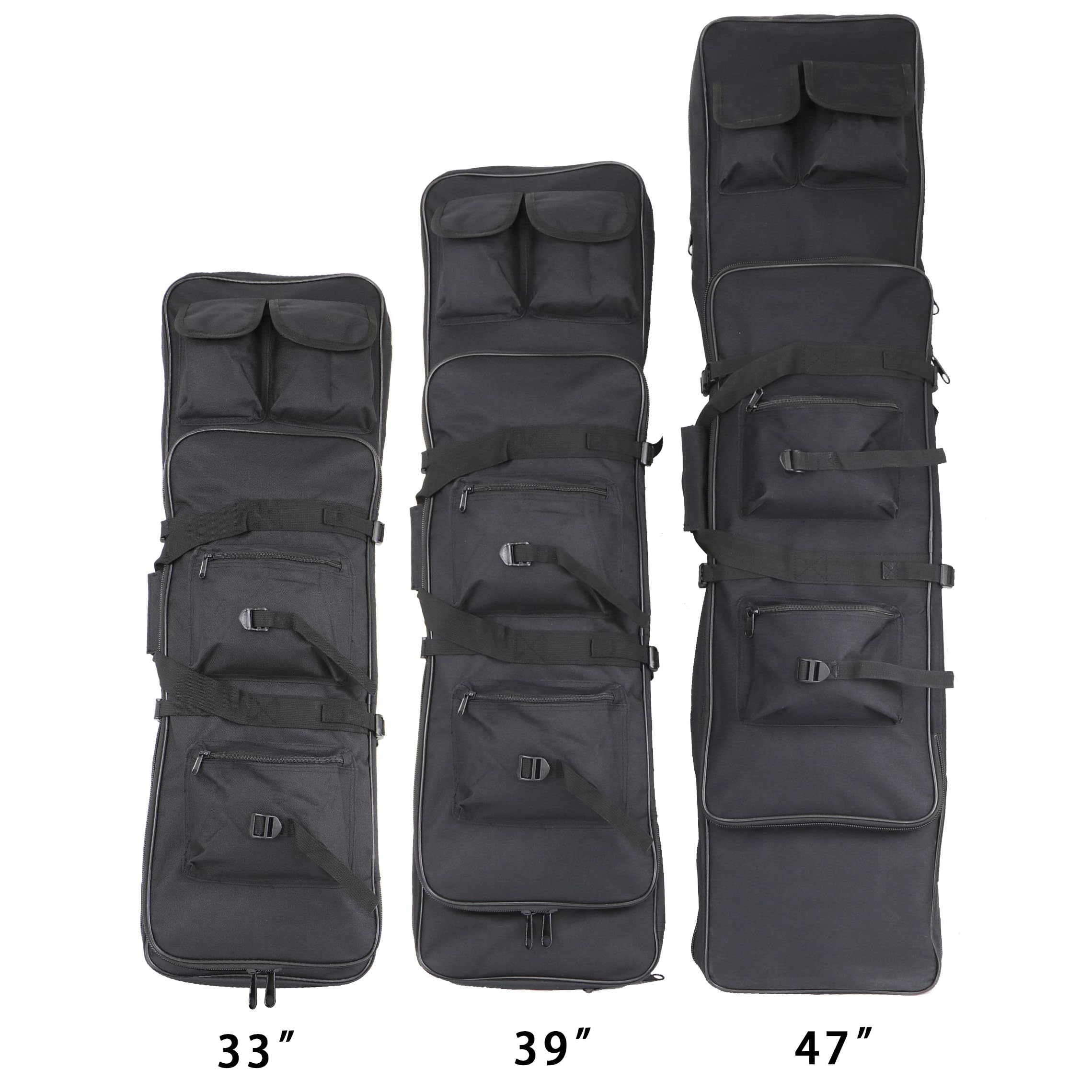 Snapklik.com : 47 Inch Double Gun Bag Rifle Case Outdoor Tactical Gun ...