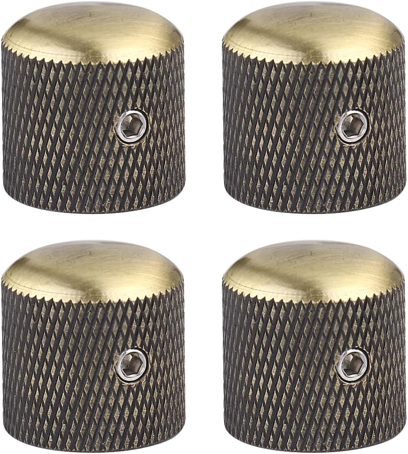 Amazon.com: Unxuey Electric Guitar Knobs Metal Flat Top Control Volume ...