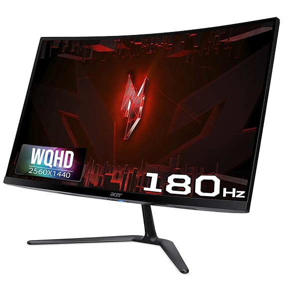 Acer ED270U S3 27 Inch WQHD 2560x1440 1500R Curved Gaming Backlit LED ...