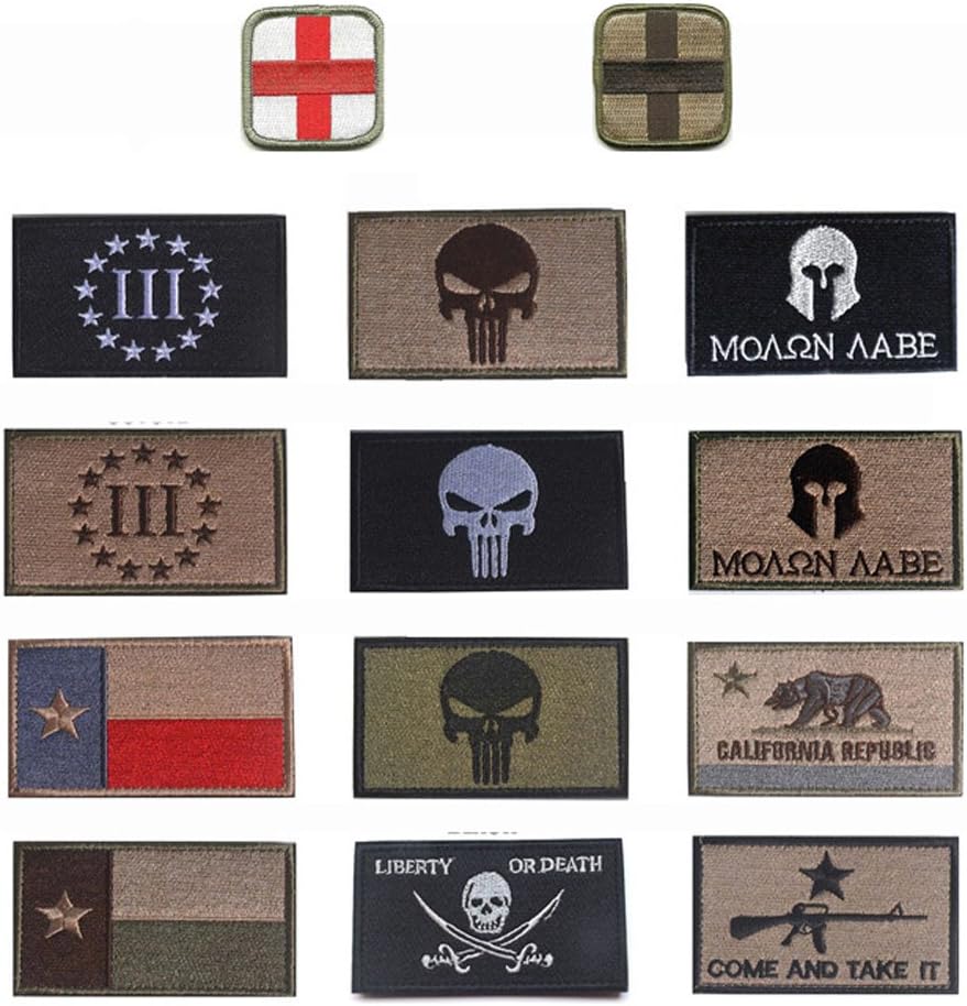 Amazon.com : Fengtu Tactical Badge Velcro Tactical Badge Holders Morale ...