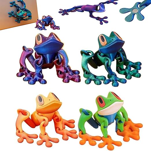 Amazon.com: PVSNXEW Magnetic Frog Toy, 3D Printed, Realistic Jointed ...