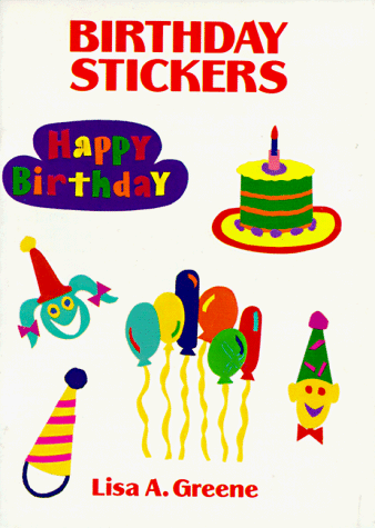 Amazon | Birthday Stickers: 32 Pressure-Sensitive Designs | Greene ...