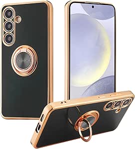 Amazon.com: LHELIFE Shockproof Case for Samsung Galaxy S24 Plus, with 360° Rotatable Ring Holder ...