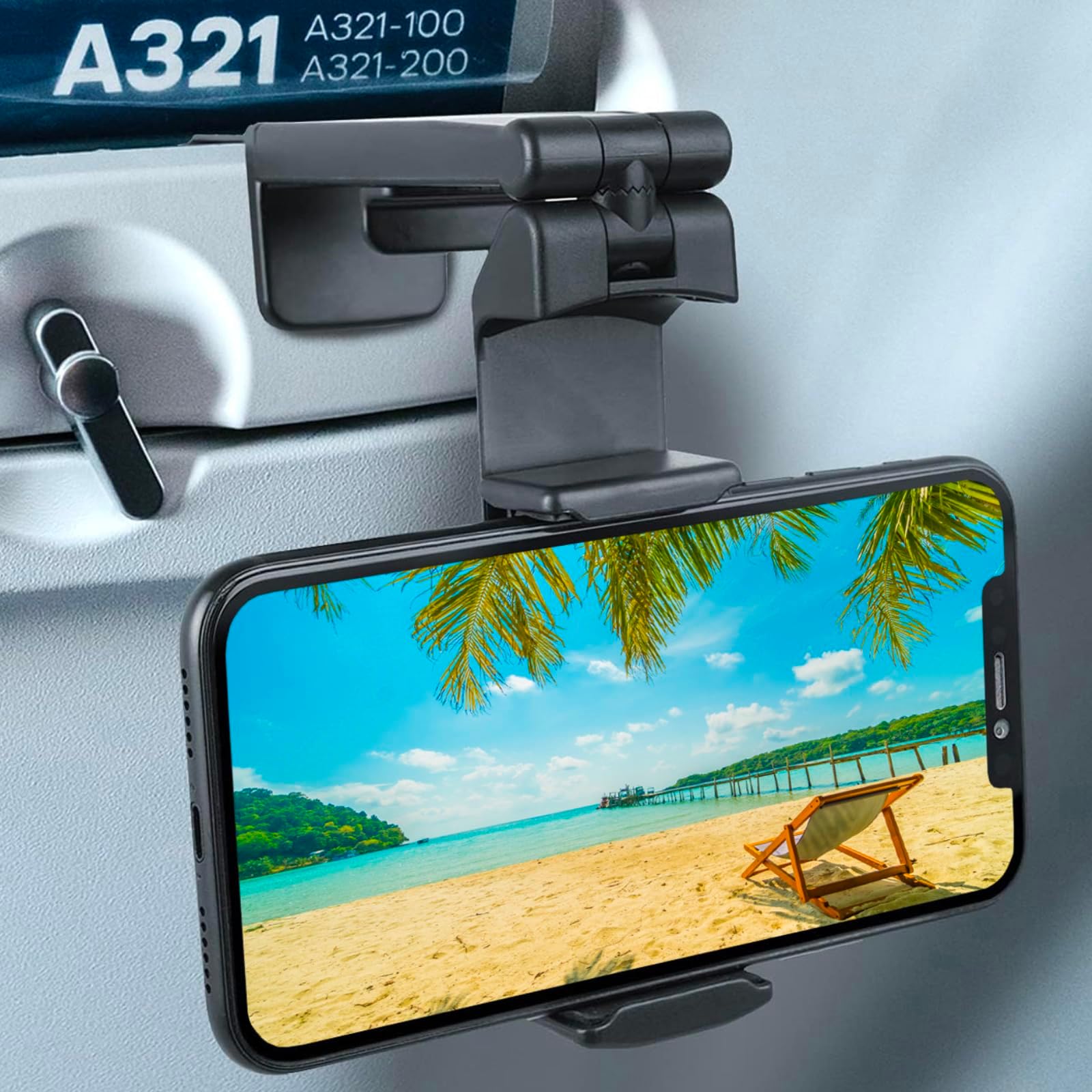 Amazon.com: Perilogics Universal in Flight Airplane Phone Holder Mount ...