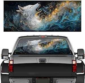 Amazon.com - Rear Window Decals for Trucks,Back Window Wolf Wallpaper ...