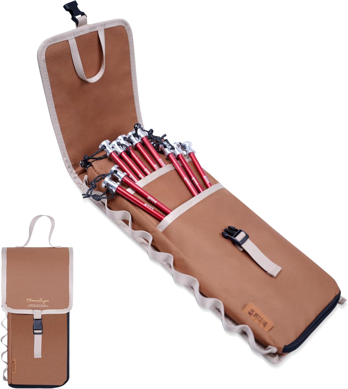 Amazon.com : Tent Stake Storage Bag, Heavy Duty Oxford Polyester Case ...