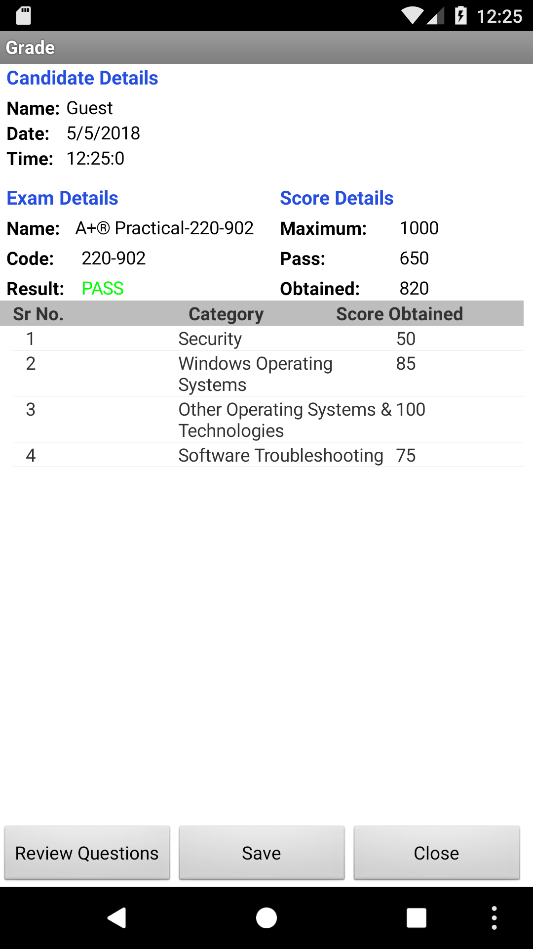 A+ Practical Practice Tests-Free - App on Amazon Appstore