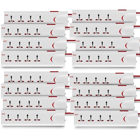 GM 3060 E-Book Power Strip, Extension Cord,Pack of 2, Spike Guard,Fire ...