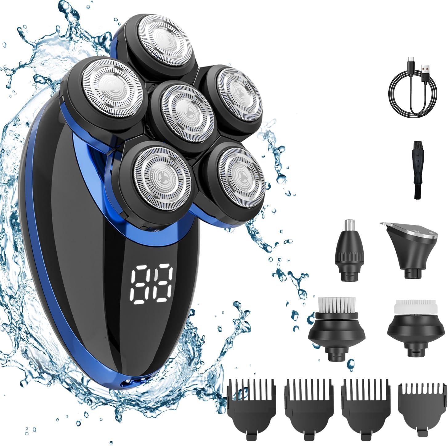 ZORUMAN Head Shavers for Men, Intelligent Digital Display Head Shavers ...