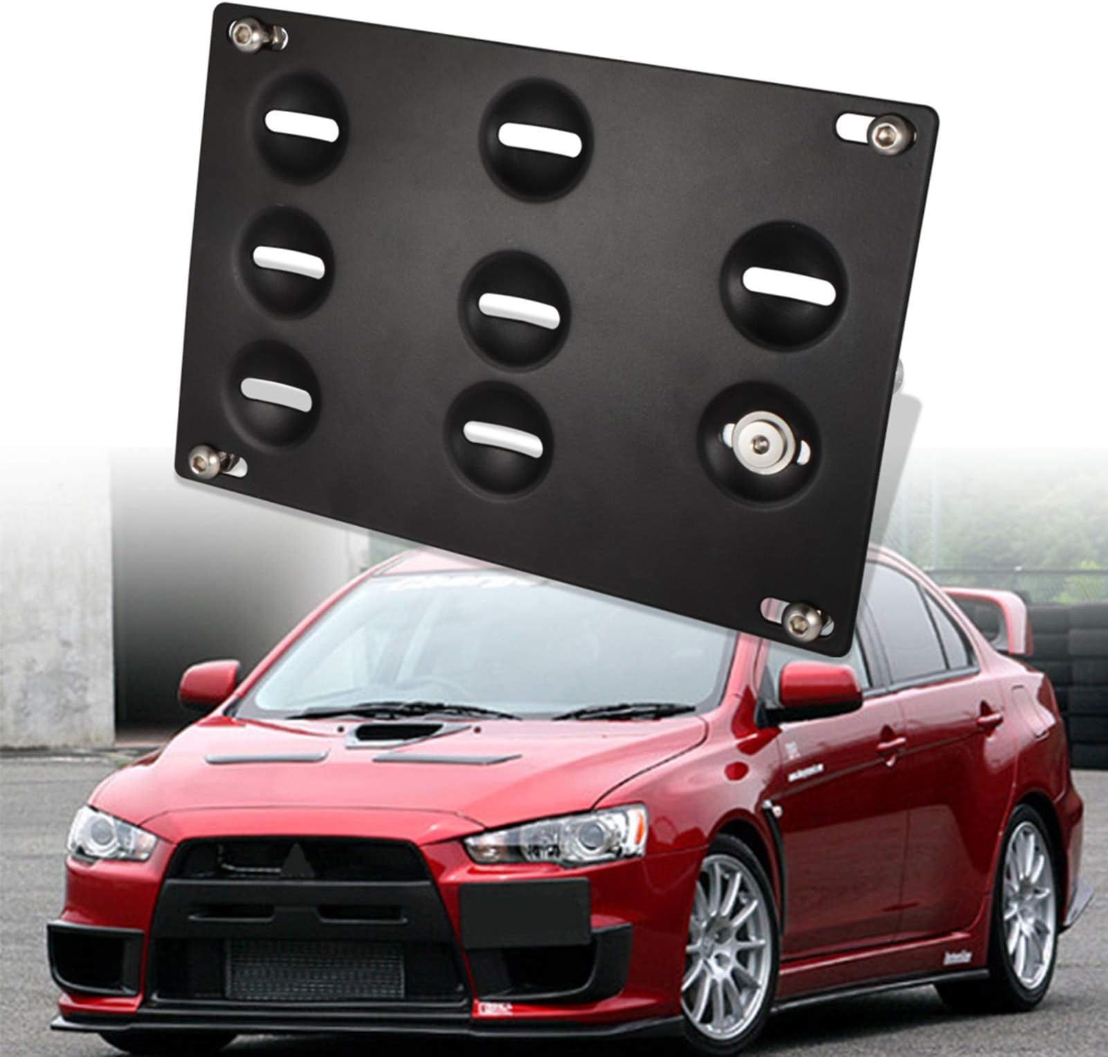 Amazon.com: Cuztom Tuning Front Bumper Side Mount License Plate ...