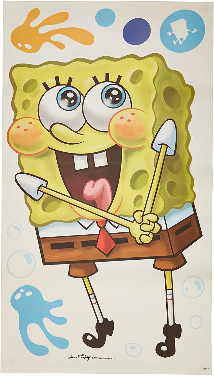 Amazon.com: Blue Mountain Wallcoverings Nickelodeon Spongebob ...