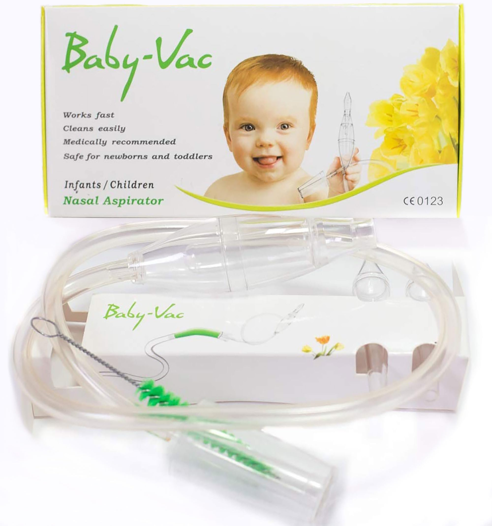 Amazon.com : BABY-VAC Clinically Tested Baby Nasal Aspirator - Vacuum ...