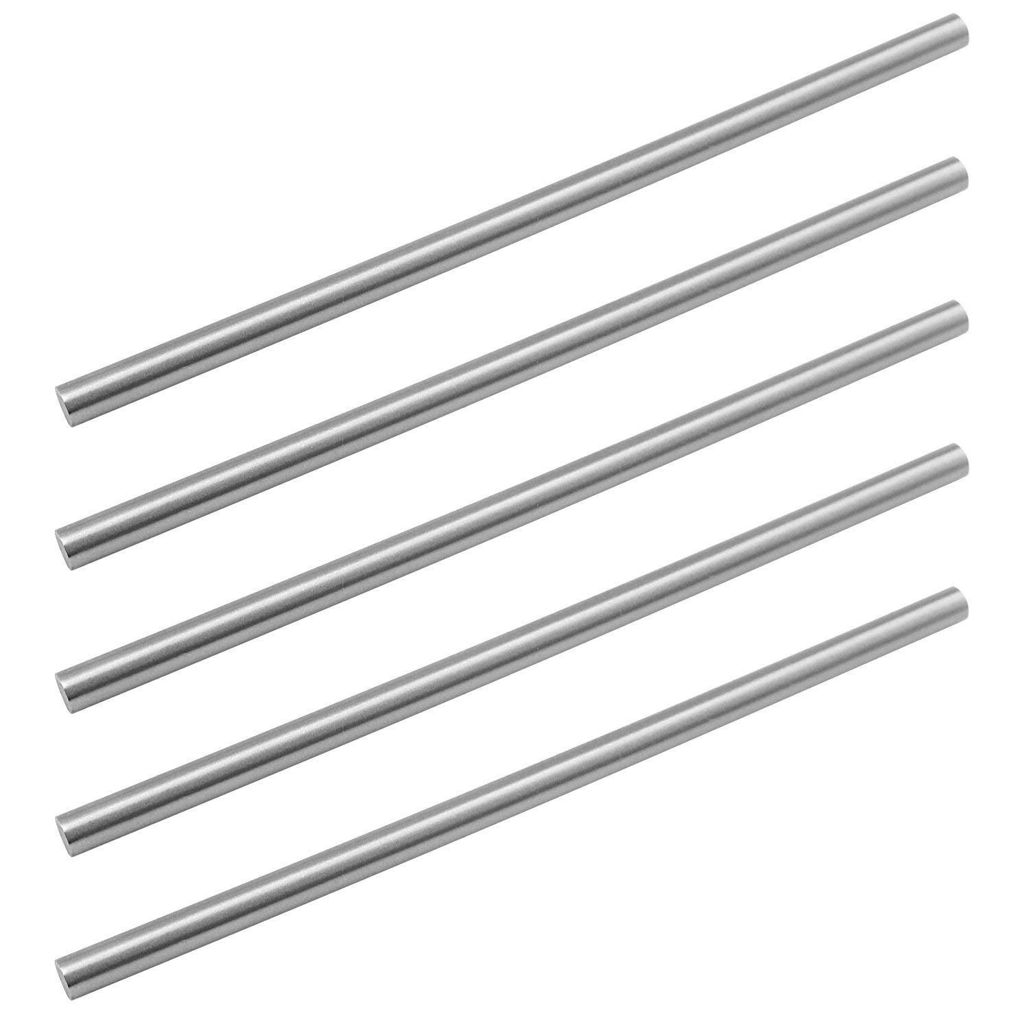 Amazon.com: Sutemribor 4mm x 100mm Stainless Steel Model Straight Metal ...