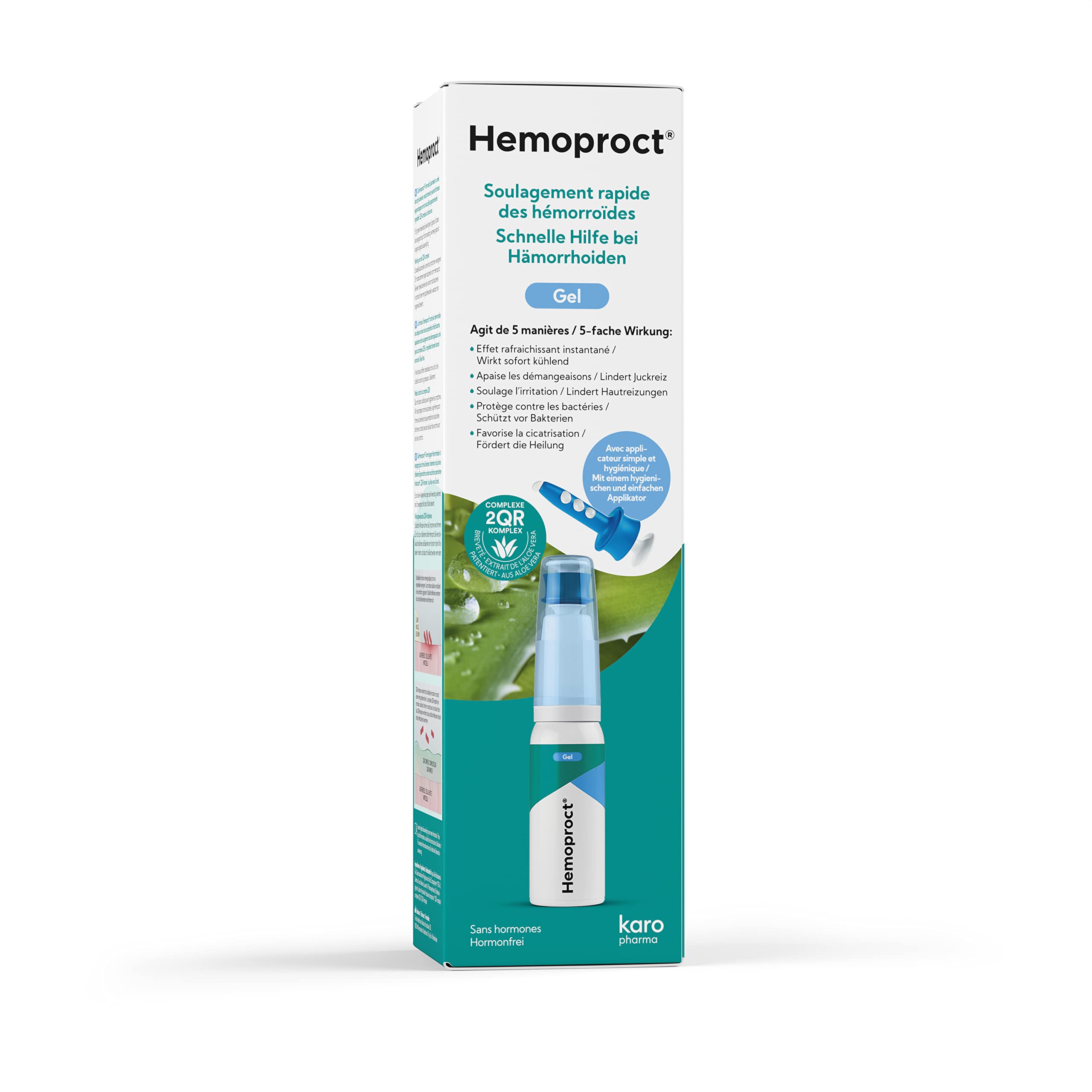 Hemoproct Traitement des hémorroïdes - Gel rafraîchissant - Traitement ...