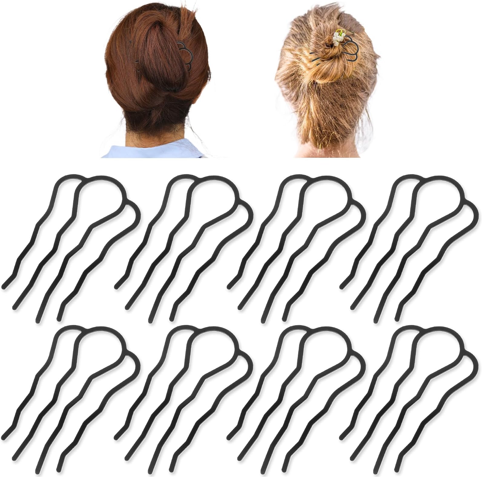 Amazon.com : 6PCS Metal Hair Side Combs Hair Fork Stick 4/7 Teeth Hair ...