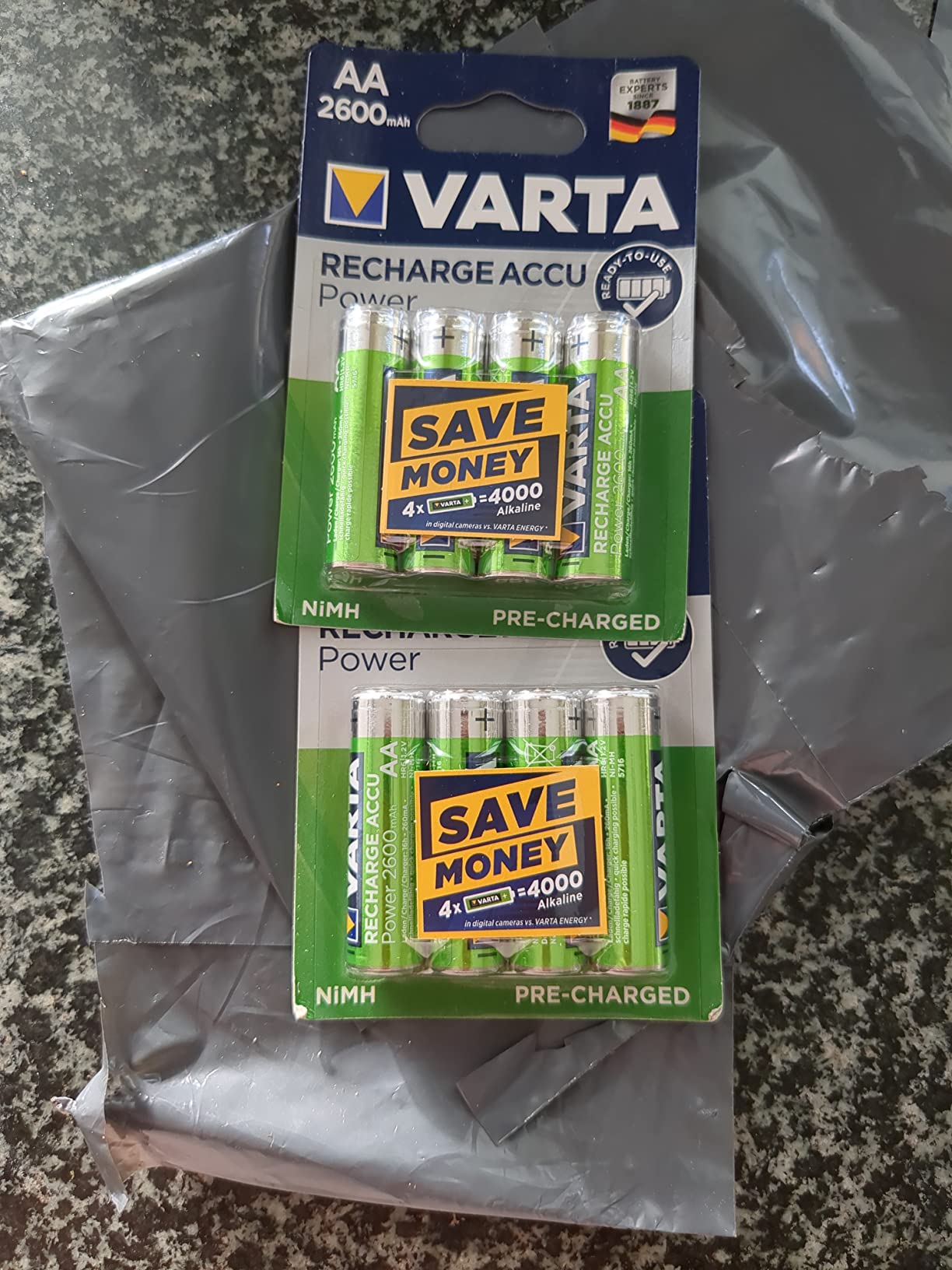 VARTA Recharge Accu Power, Ready-To-use pre-charged AAA Micro NiMH ...
