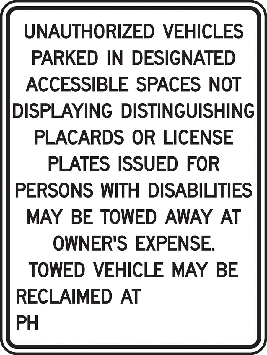 Amazon.com: Accuform Signs FRA189RA Engineer-Grade Reflective Aluminum ...