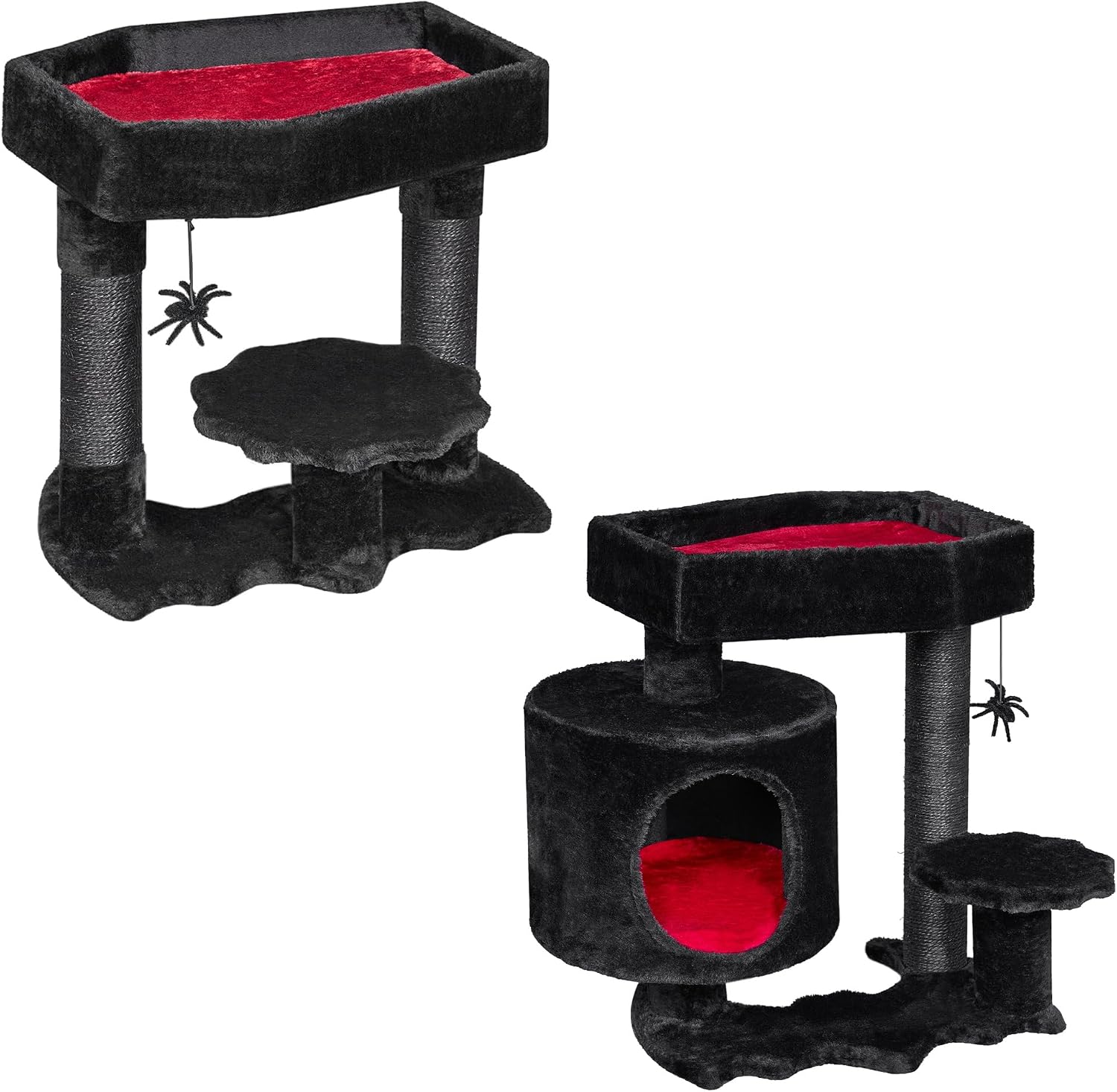 Amazon.com : BEWISHOME Gothic Cat Tree Bundle with Gothic Cat Tower ...
