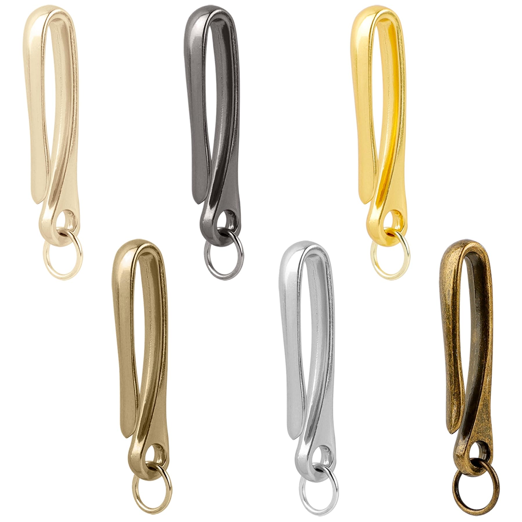 Amazon.com: Framendino, 6 Pack U Shaped Key Ring Hook Pocket Clips Fish ...