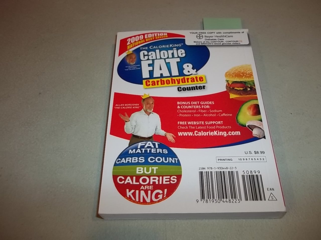 The CalorieKing Calorie, Fat & Carbohydrate Counter 2009: Borushek ...