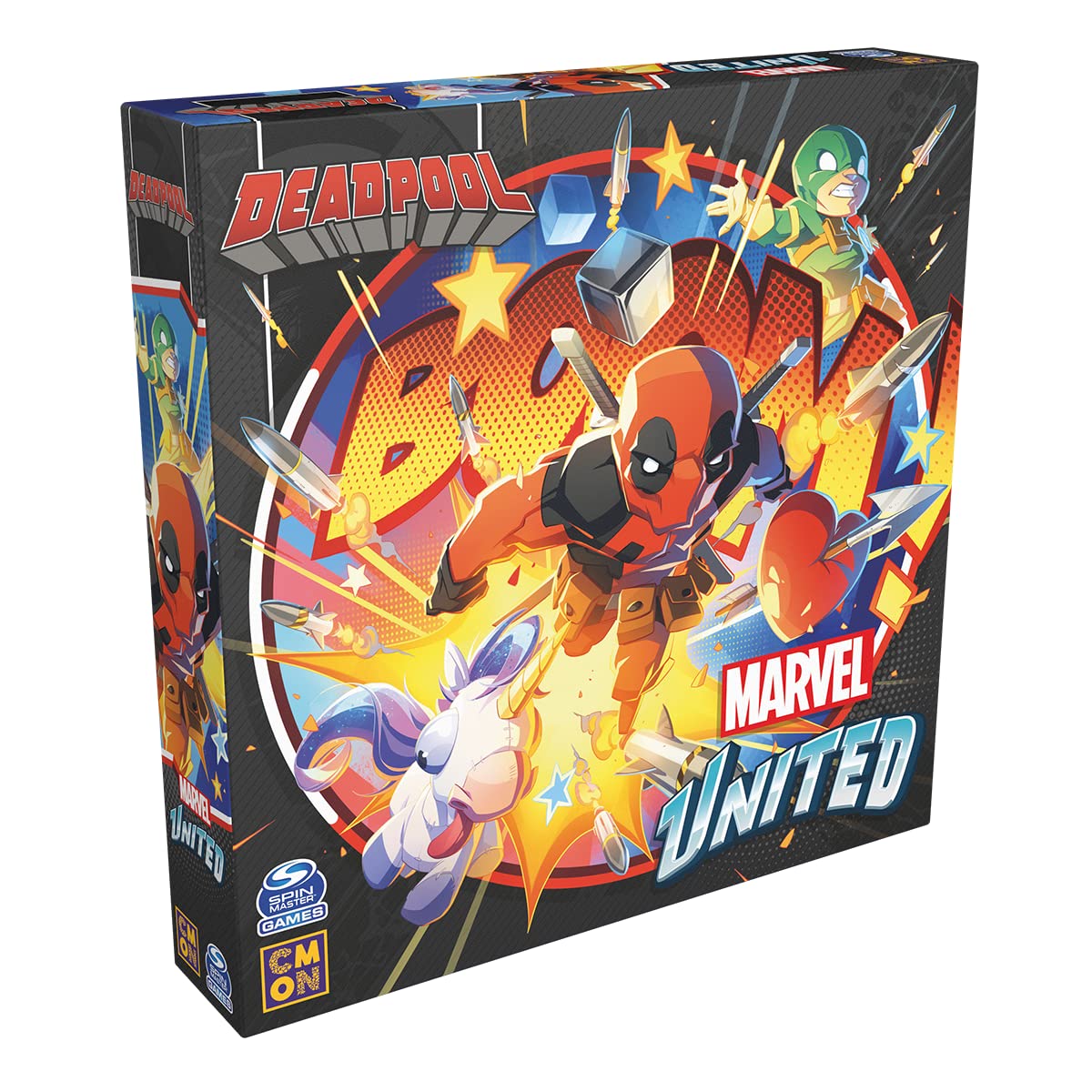 Amazon.com: CMON Marvel United - Deadpool Expansion Family Game Board ...