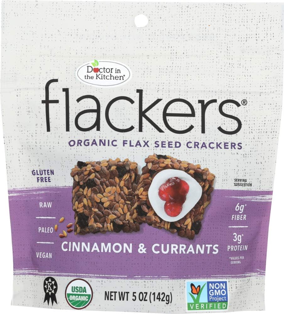 Amazon.com: Flackers Organic Savory Flaxseed Crackers, Gluten Free, Non ...