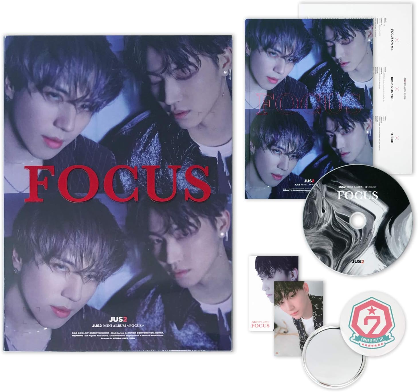 Amazon.co.jp: GOT7 JUS2 Mini Album - FOCUS [ B ver. ] CD + Photobook ...