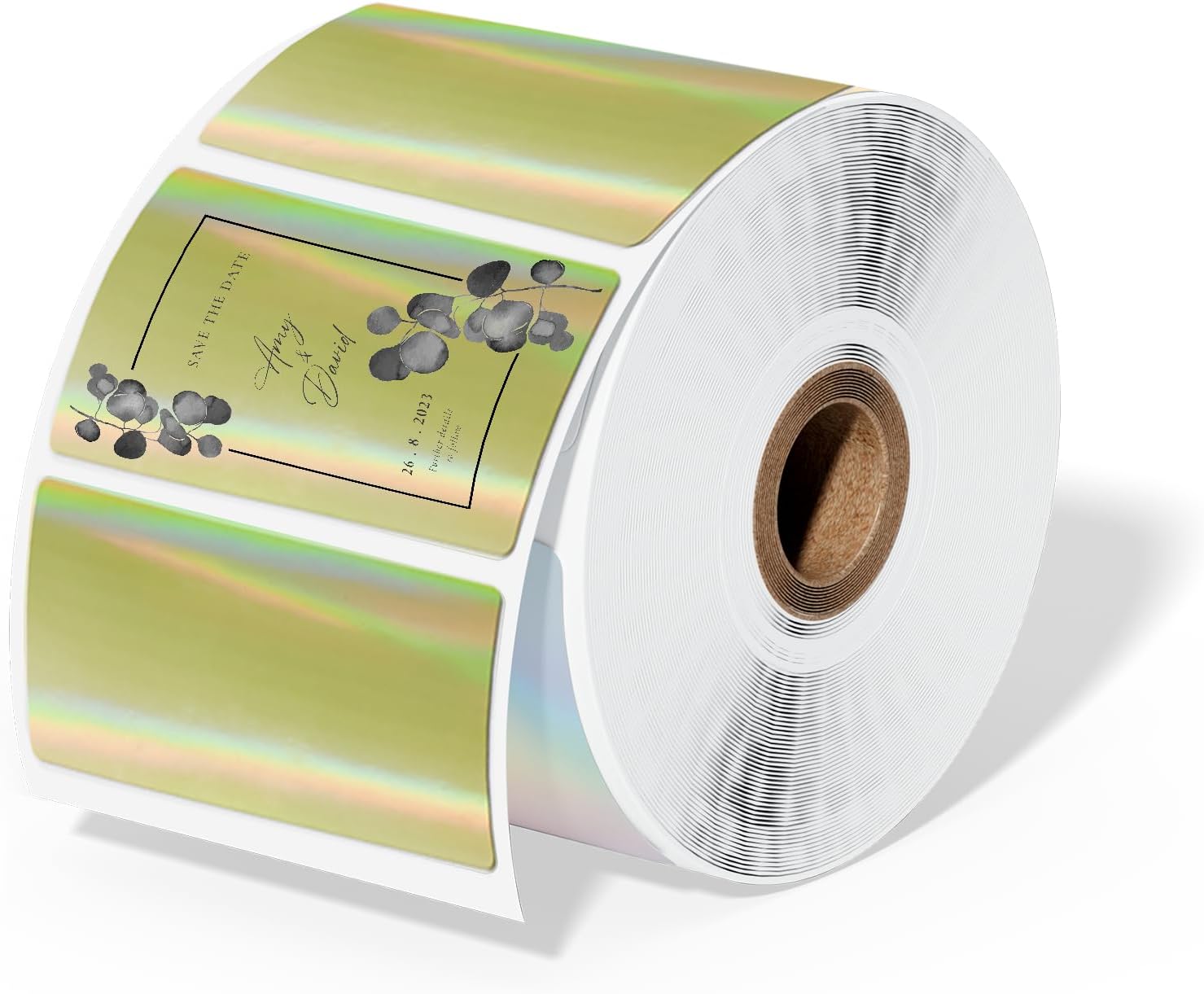 Amazon.com : Phomemo Square Golden Reflective Thermal Labels for 4x6 ...