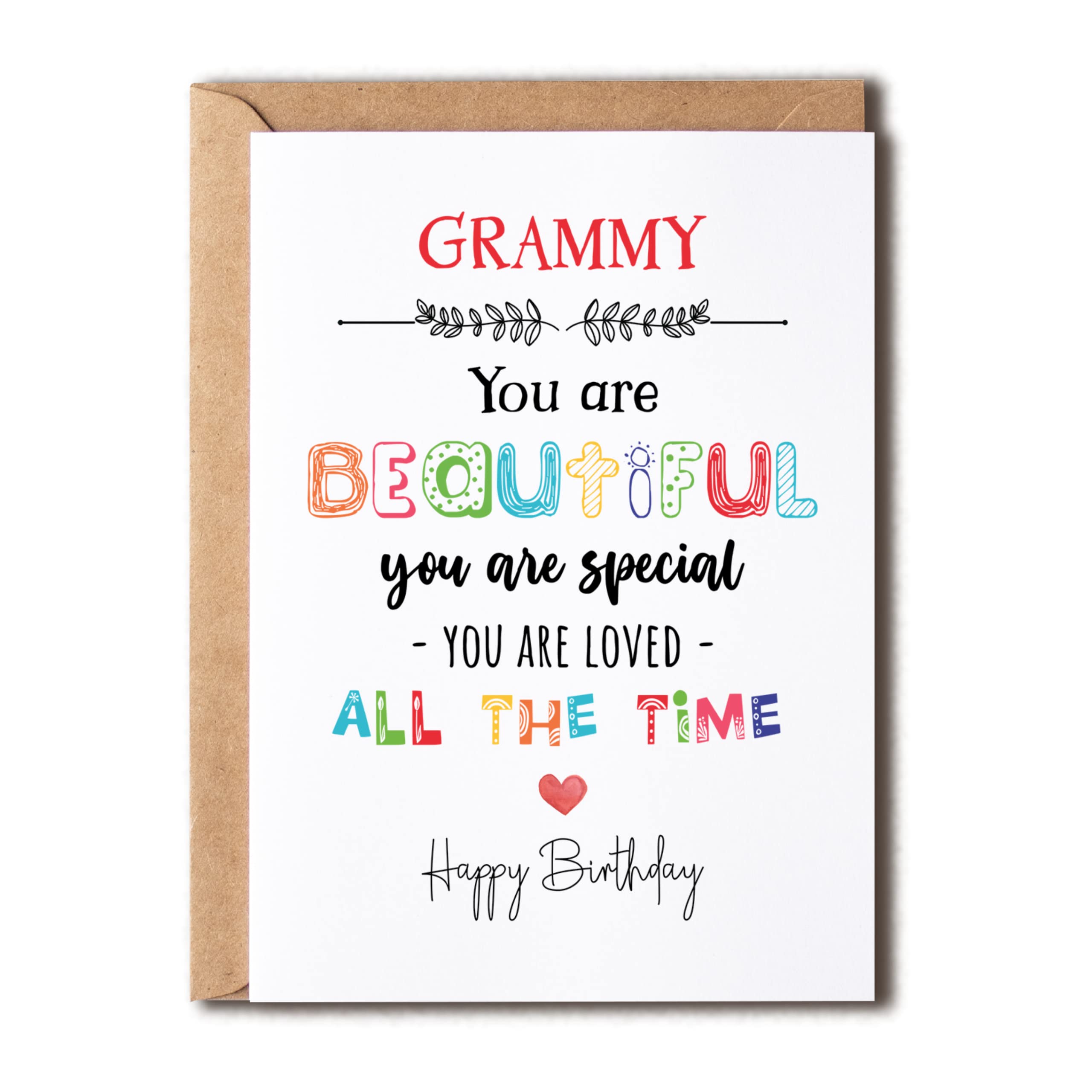 Amazon.com : Grammy You Are Beautiful You Are Special - Grammy Birthday ...