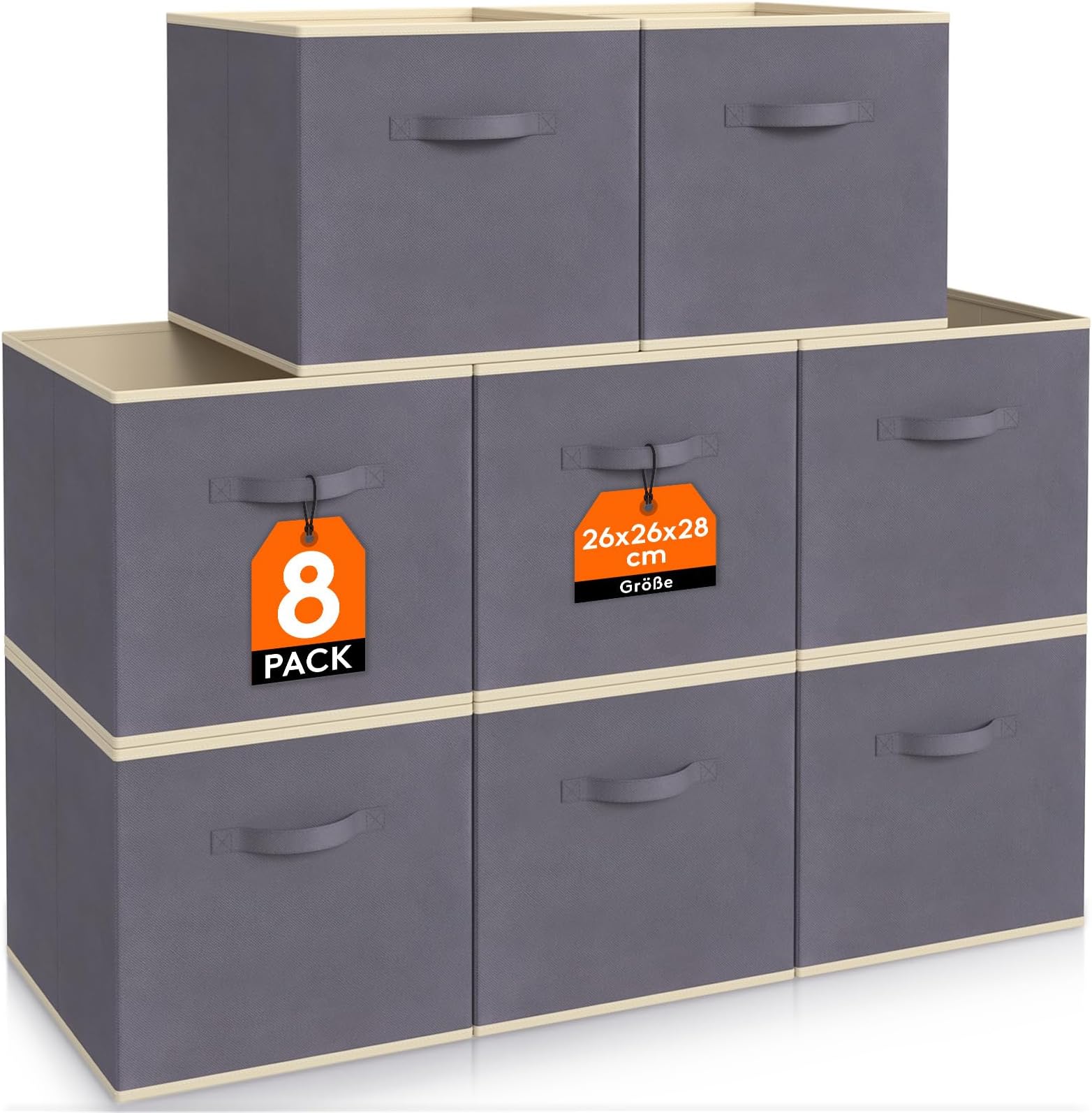 Amazon Basics Cube-Shaped Storage Boxes, Foldable : Amazon.de: Home ...