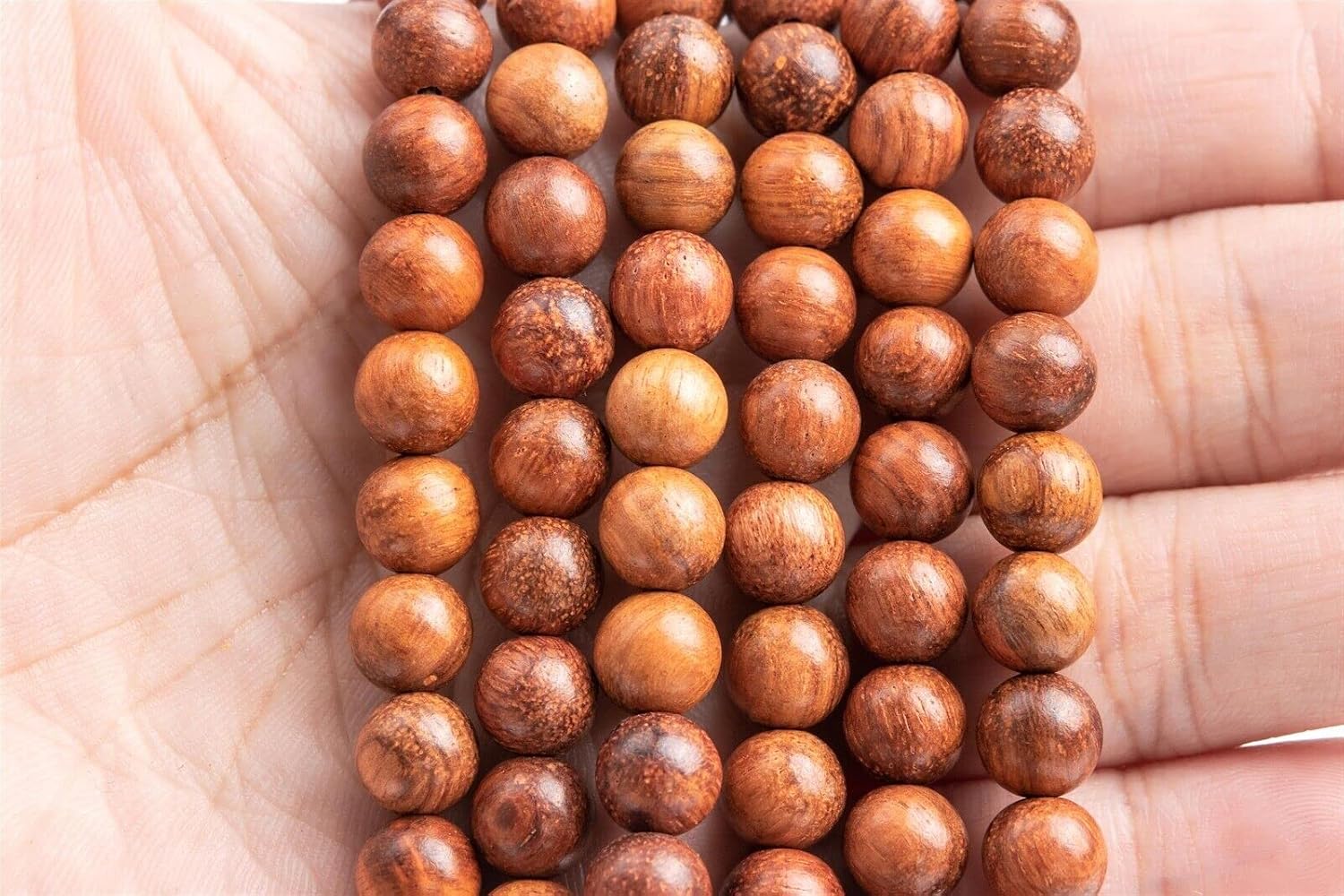 Amazon.com: 8MM 108 Pcs Fragrant Burmese Rosewood Mala Beads Natural ...