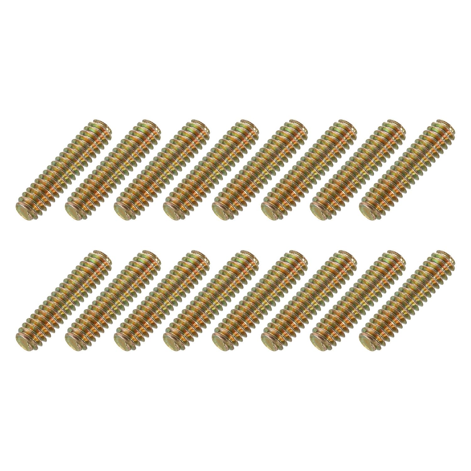 uxcell 16 Pack Fully All Threaded Rod 1/4" Thread, 1" Length, Thread ...