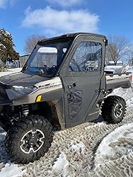 Amazon.com: Polaris 2882902 Black Canvas Zip Window Doors 2018-2020 ...