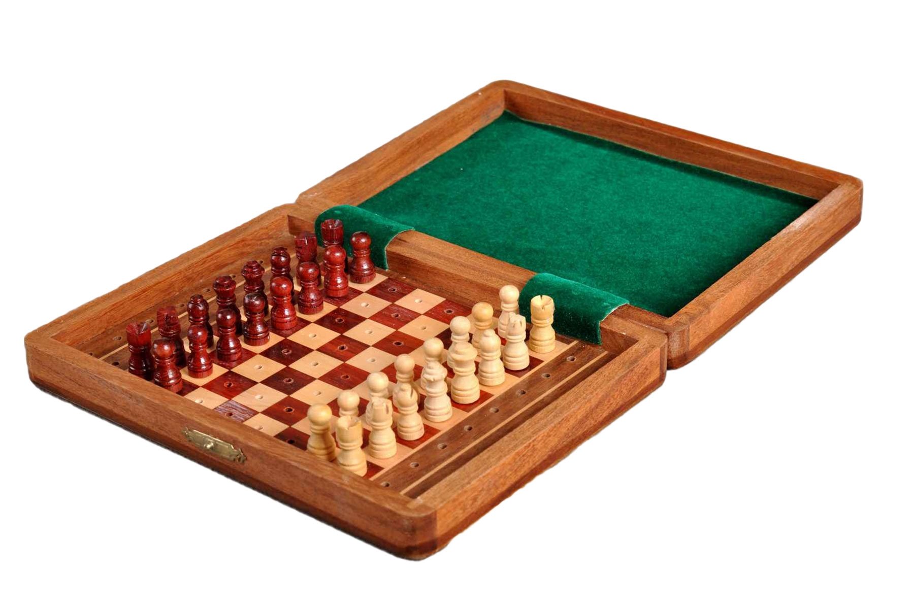 Amazon.com: PEG Wooden Travel Chess Set - 8" x 6" : Toys & Games