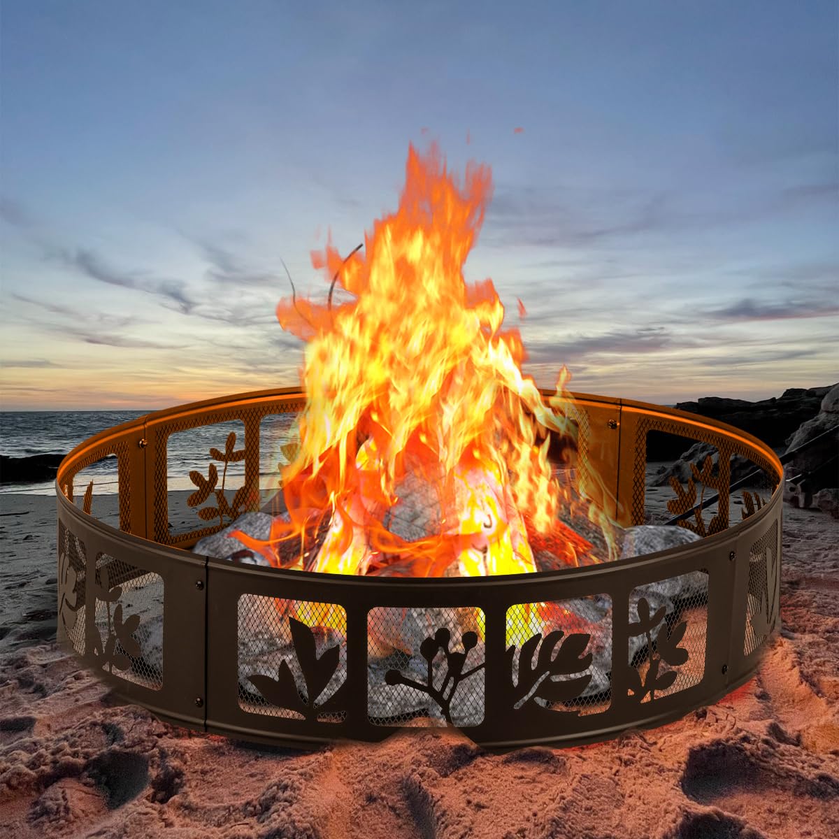 Snapklik.com : OutVue 36 Inch Fire Ring For Outside