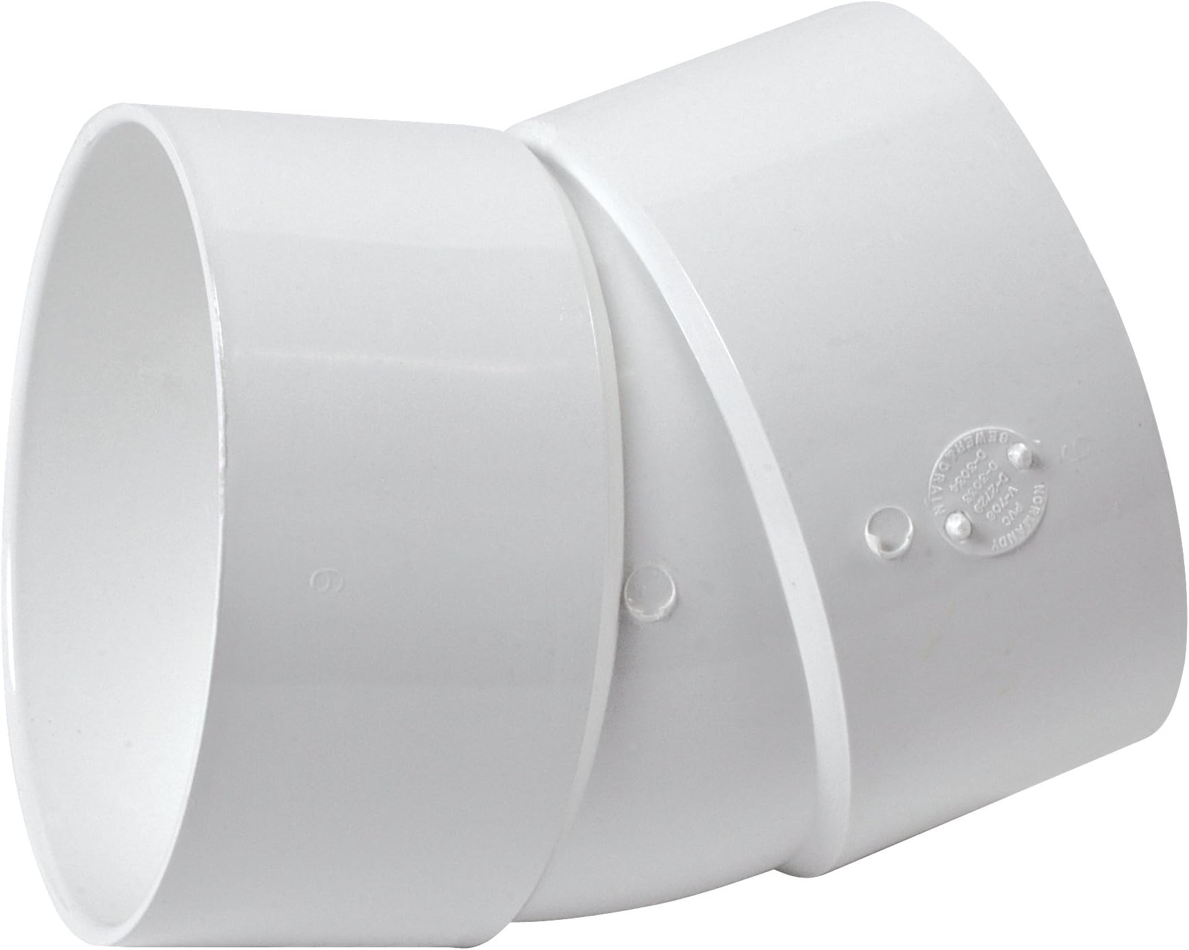 Amazon.com: NDS 6P04 PVC 22.5-Degree Elbow, 6-Inch, for Hub X Hub ...