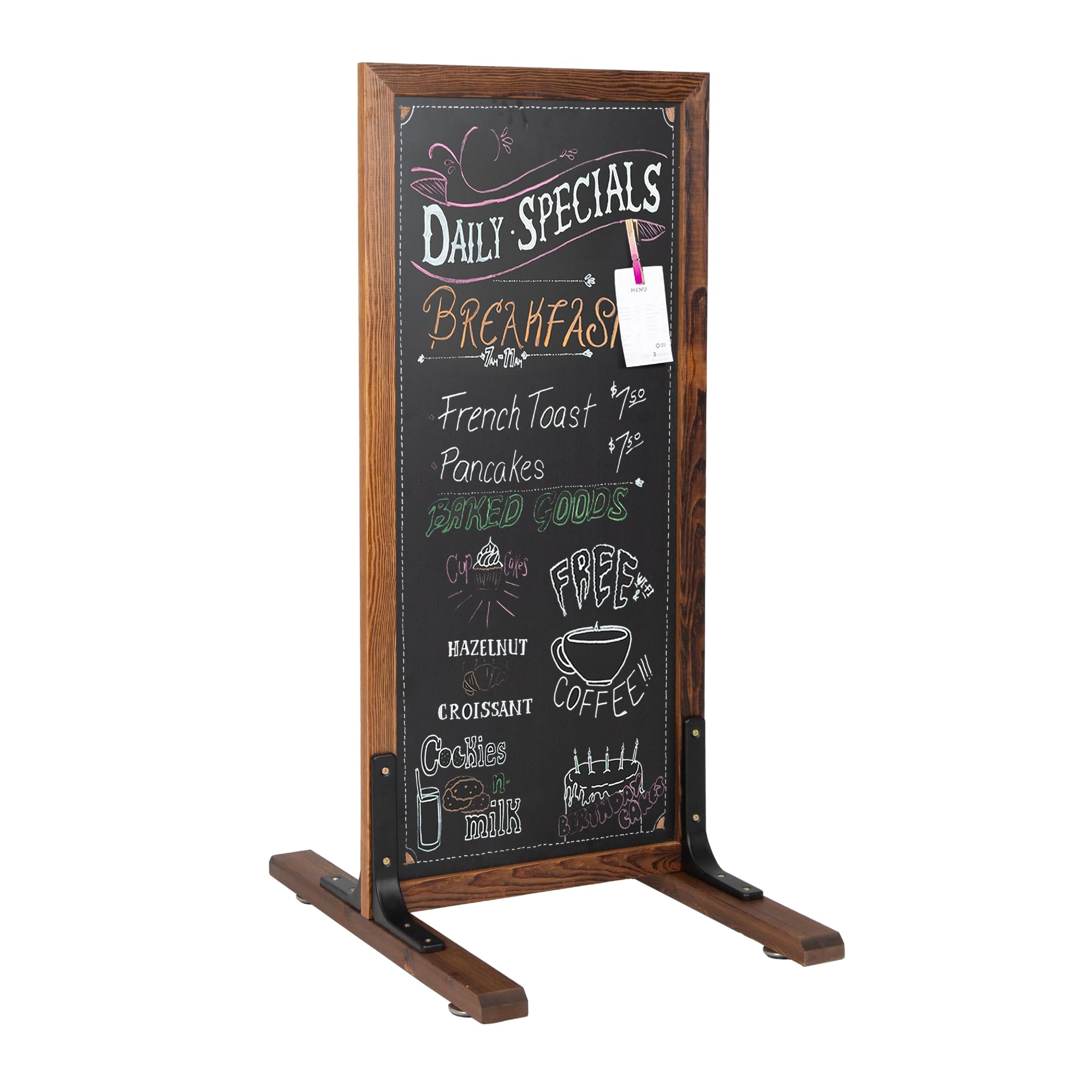 Snapklik.com : Ilyapa Large Chalk Board Sign - Free Standing Easel ...