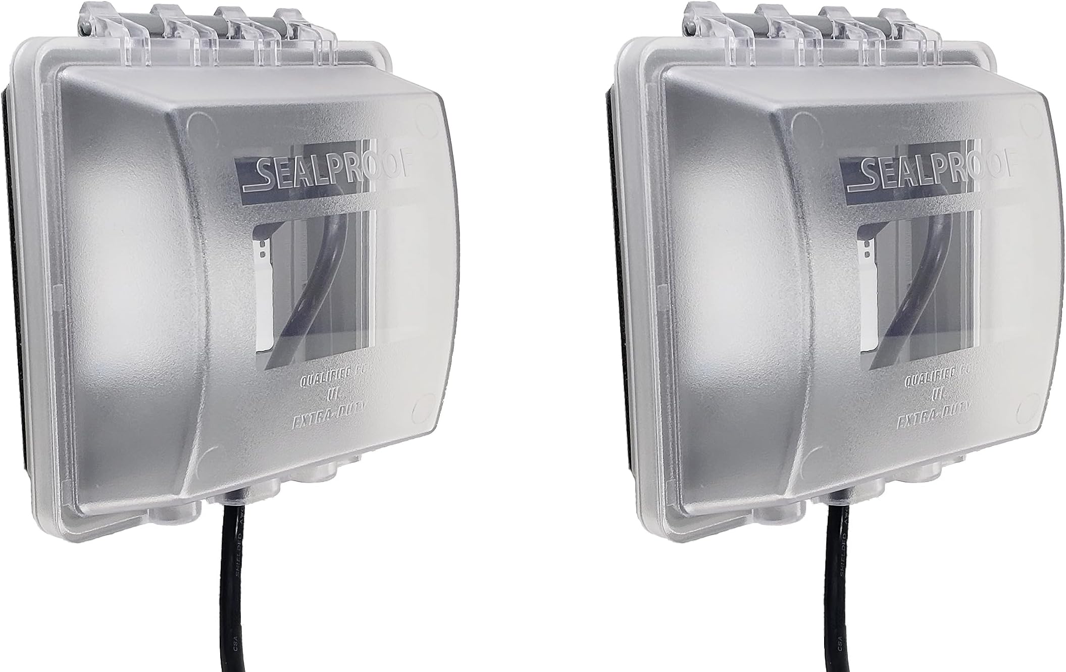 Sealproof Slim 1-Gang Weatherproof Shallow Outdoor Outlet Cover ...