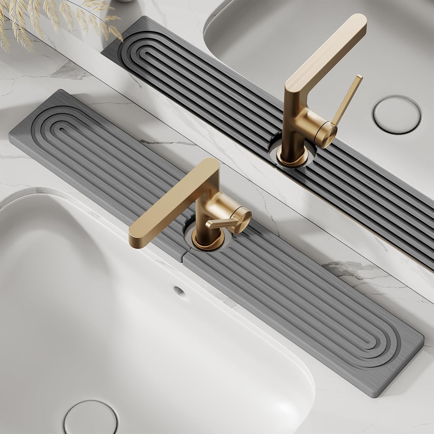 Amazon.com: Stone Faucet Mat for Kitchen Sink, Diatomite Drying Stone ...